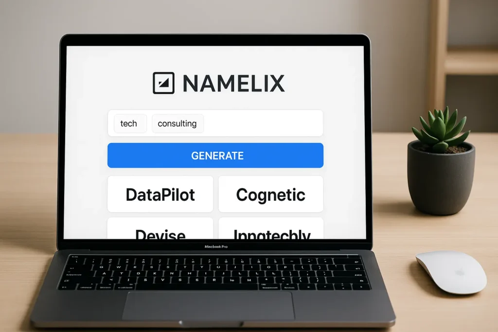 Namelix avis : Comment Générer un Nom d'Entreprise avec l'IA en 2025